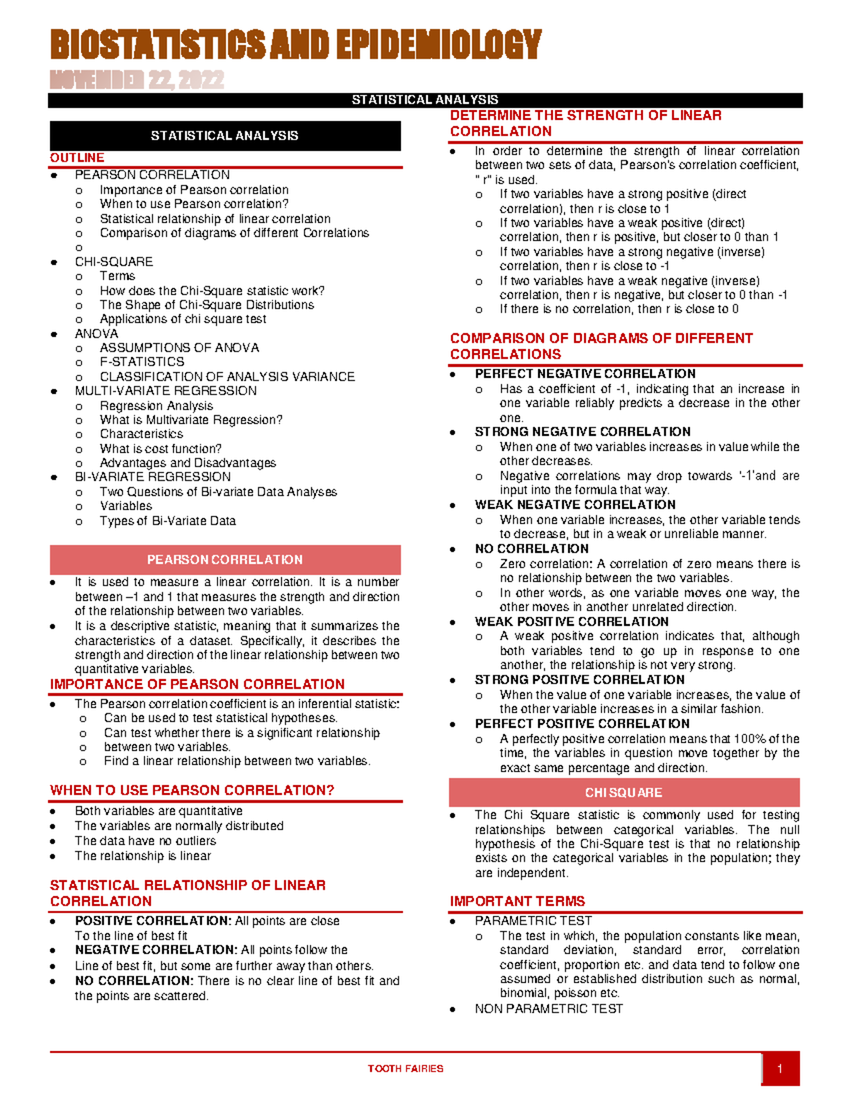 BSE- Finals- Reportings Summary - BIOSTATISTICS AND EPIDEMIOLOGY STATISTICAL ANALYSIS ...