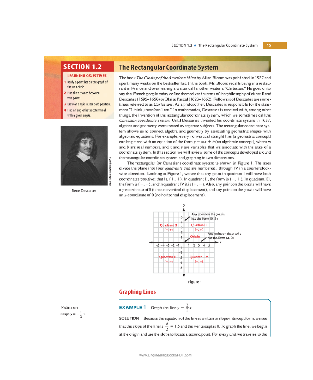 The Rectangular Coordinate Syste - LEARNING OBJECTIVES 1 Verify a point lies on the graph of the ...
