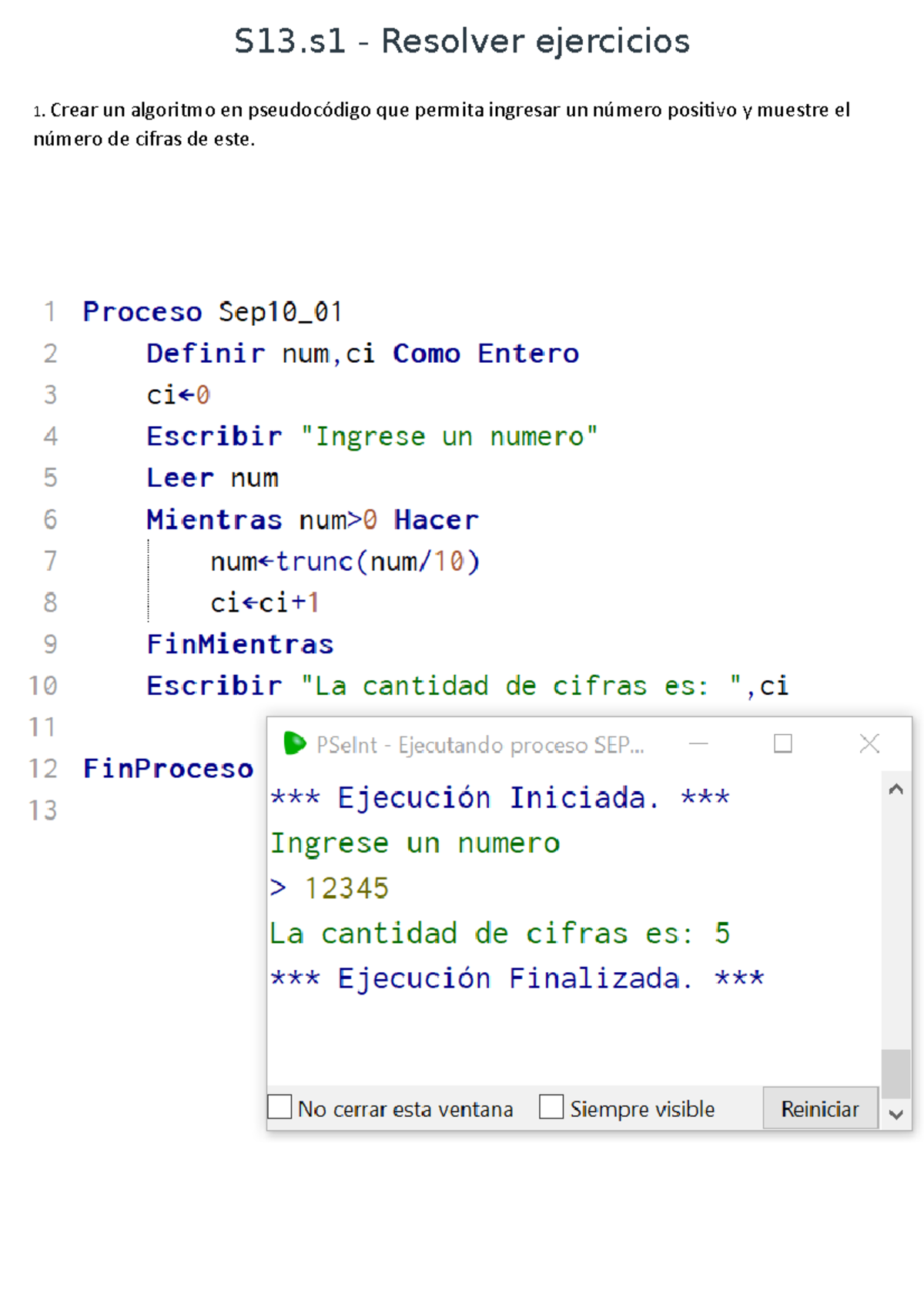 S13.s1 algoritmo - Mi gente espero les sirva la tarea mucha suerte en su ciclo academico , se me ...