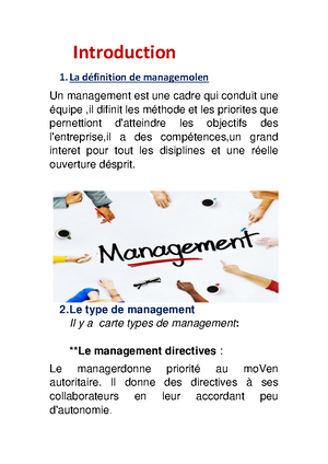 EFM Management - full course - EFM REGIONAL N°M103 – gestion des entreprises – Variante 1 Page 1 ...