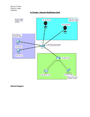 7-2 CYB 210 Project Two Zemas Howard - Zemas Howard SNHU 7-2 Project Two Submission: Network ...