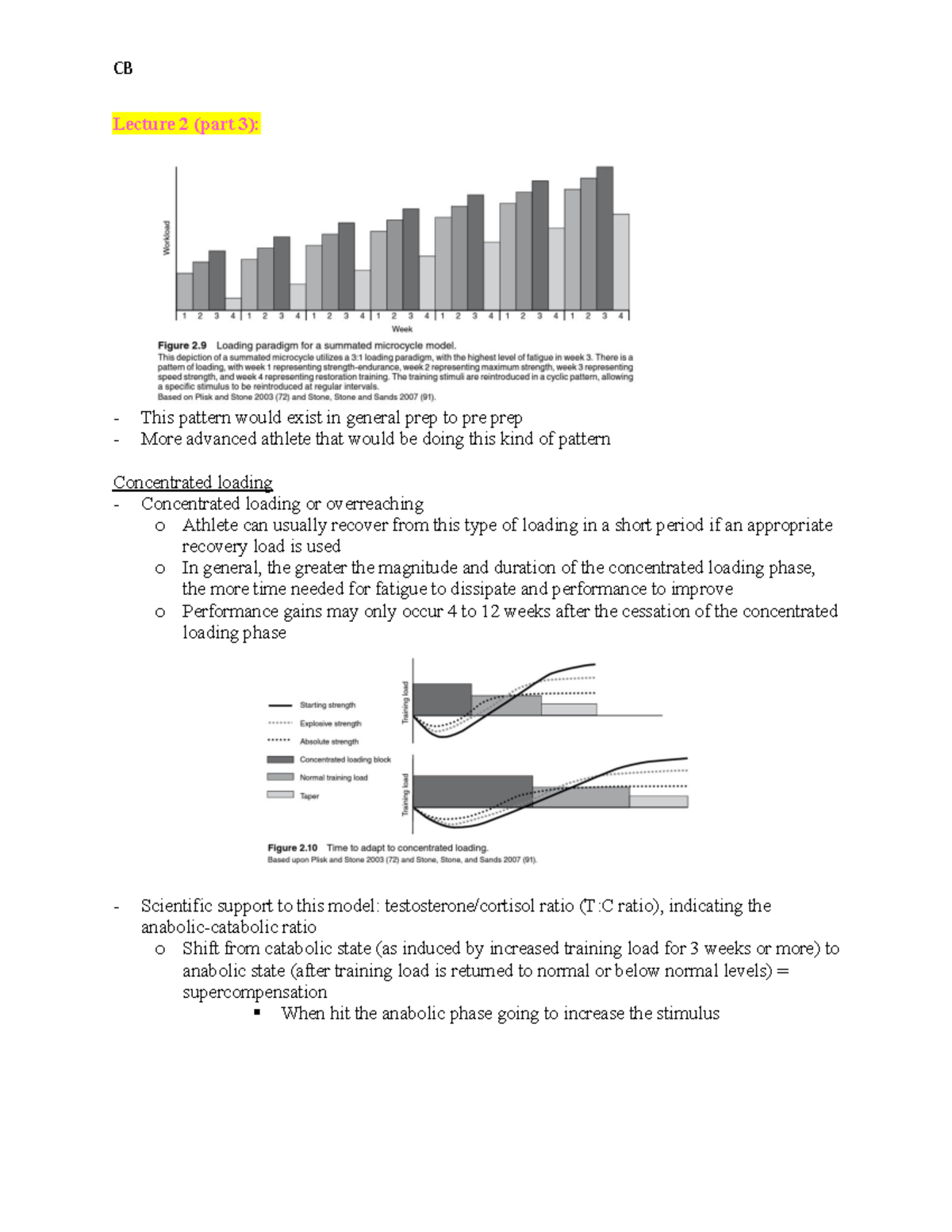 Lecture 2 Part 3 - Celena Scheede - Lecture 2 (part 3): This pattern would exist in general prep ...