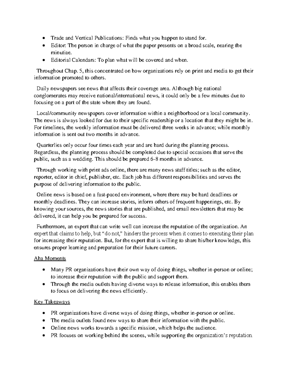 Chap 5 (Don't copy my work, just an example assignment) - Trade and ...