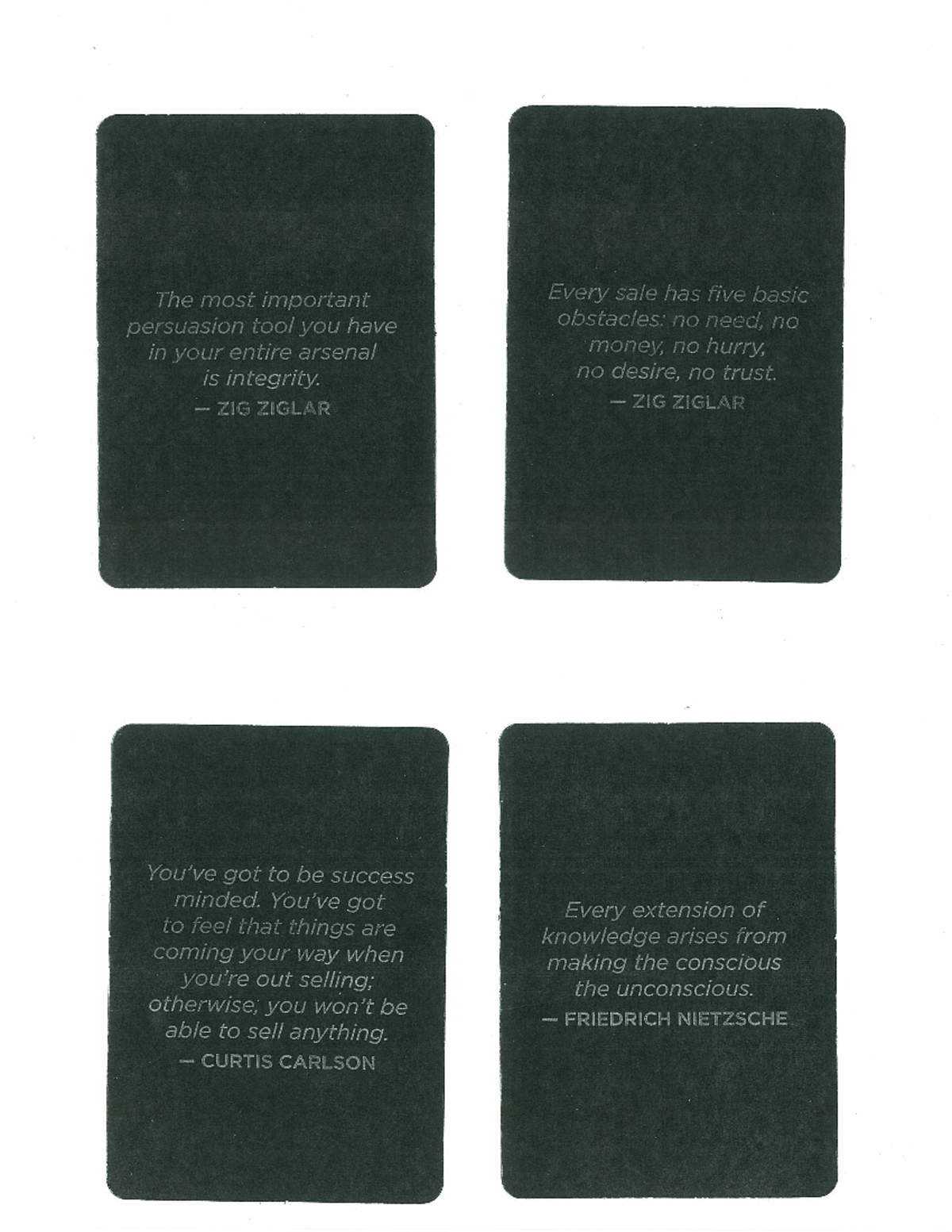 Flash Cards - ~ ETHICAL GUIDELINES The Straight Line Sys tem is only ...