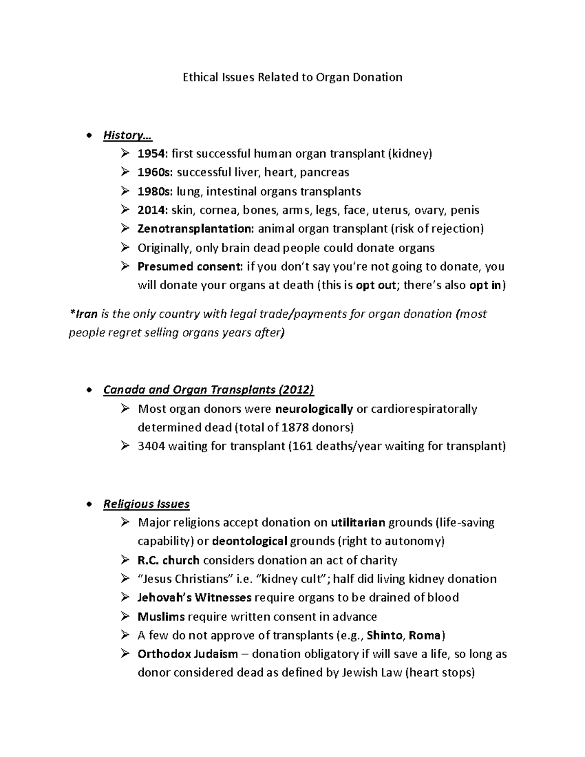 6 Ethical Issues Related To Organ Donation - .. 1954: first successful ...