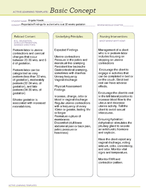 Remediation A Template Prenatal Care Reportable Findings - ACTIVE ...