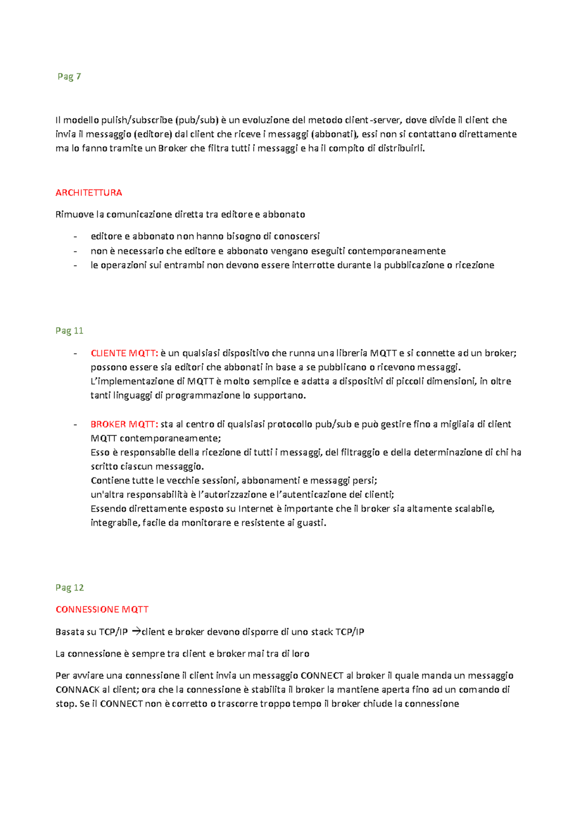 Tele verifica - Facs simile prova d’esame tlecomunicazioni - Pag 7 Il modello pulish/subscribe ...