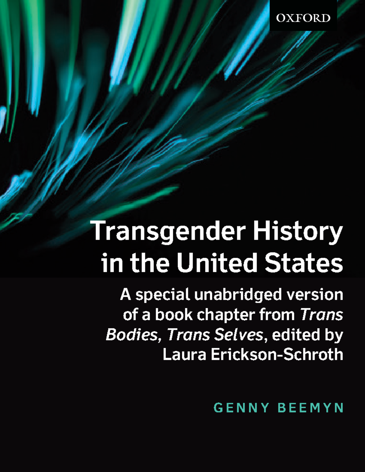 Genny beemyn transgender history in the united states - Transgender ...