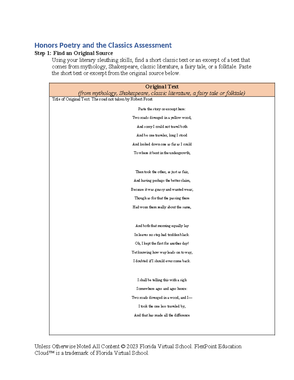 Copy of honors poetry and the classics - Honors Poetry and the Classics ...