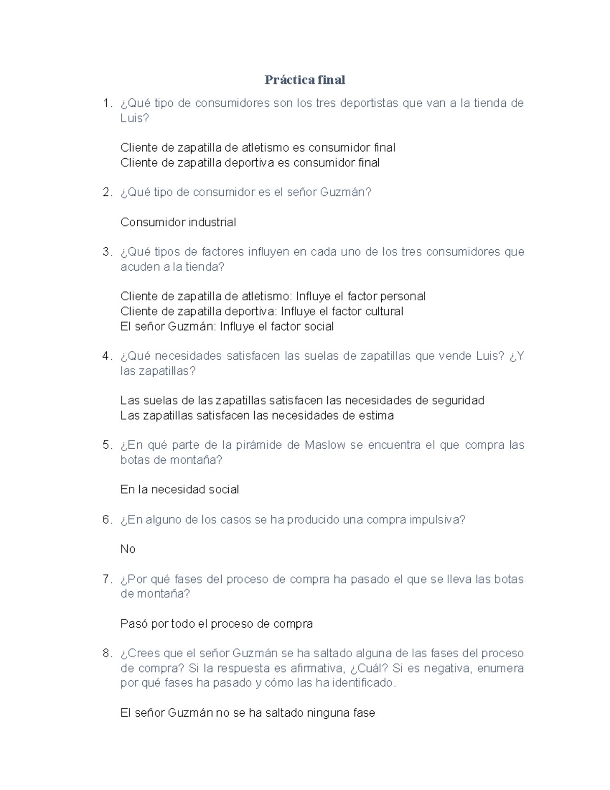 Introduccion a la mercadotecnia Practica final unidad 2 - Práctica ...