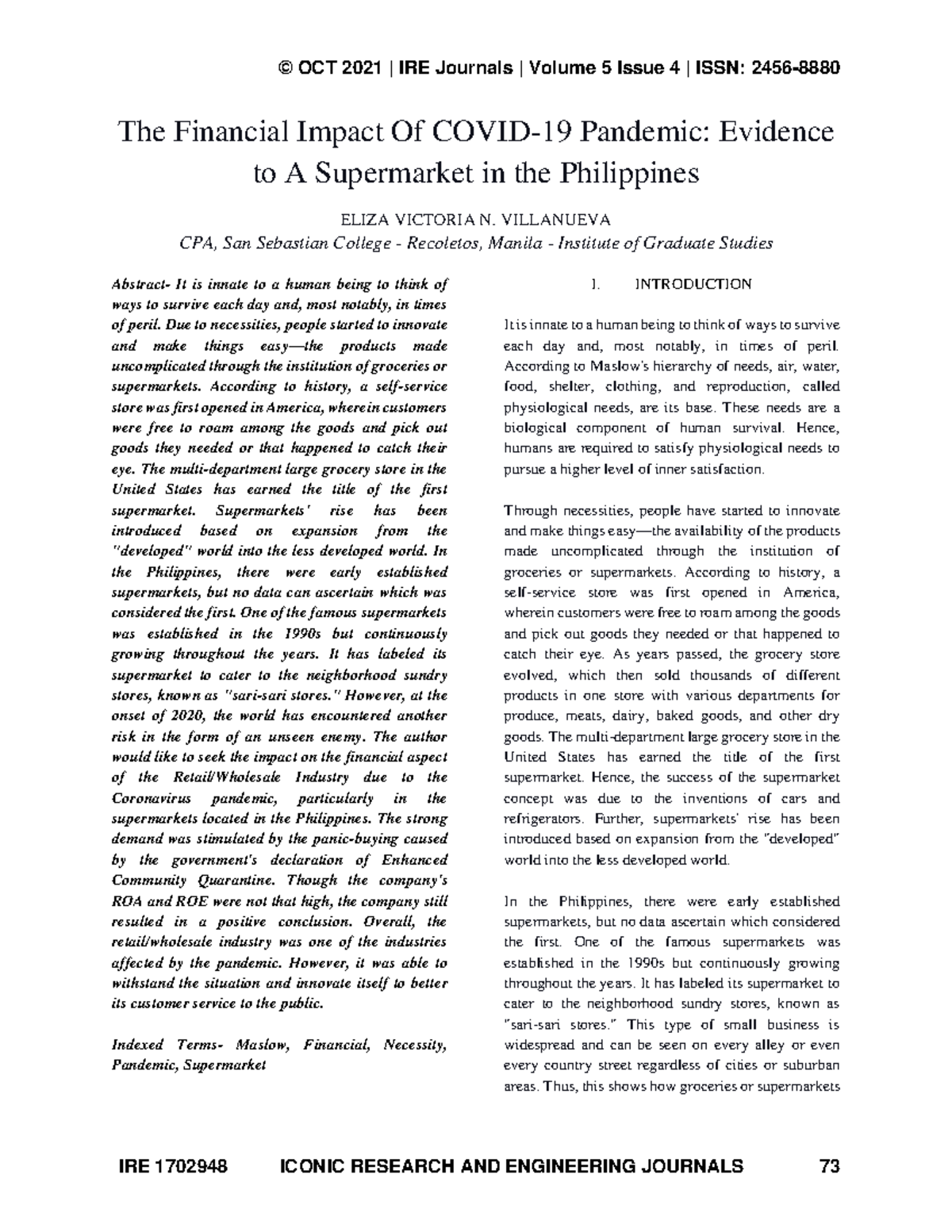 GOING CONCERN ASSUMPTION RESEARCH PAPER GOING CONCERN ASSUMPTION ...
