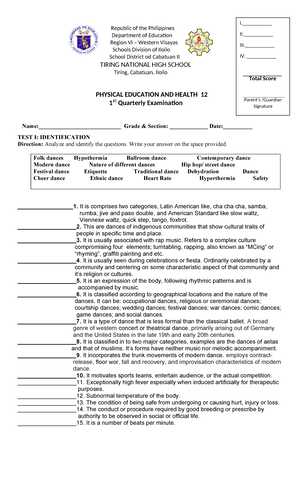 Grade 11 P - PRACTICE MATERIALS - GRADES 11 DAILY LESSON LOG School ...