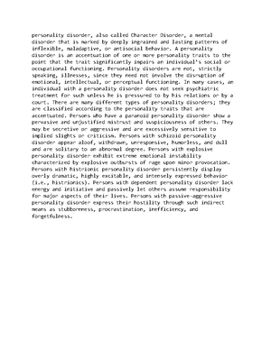 Chapter 3- Models of Abnormalities - Abnormal psychology Biological ...