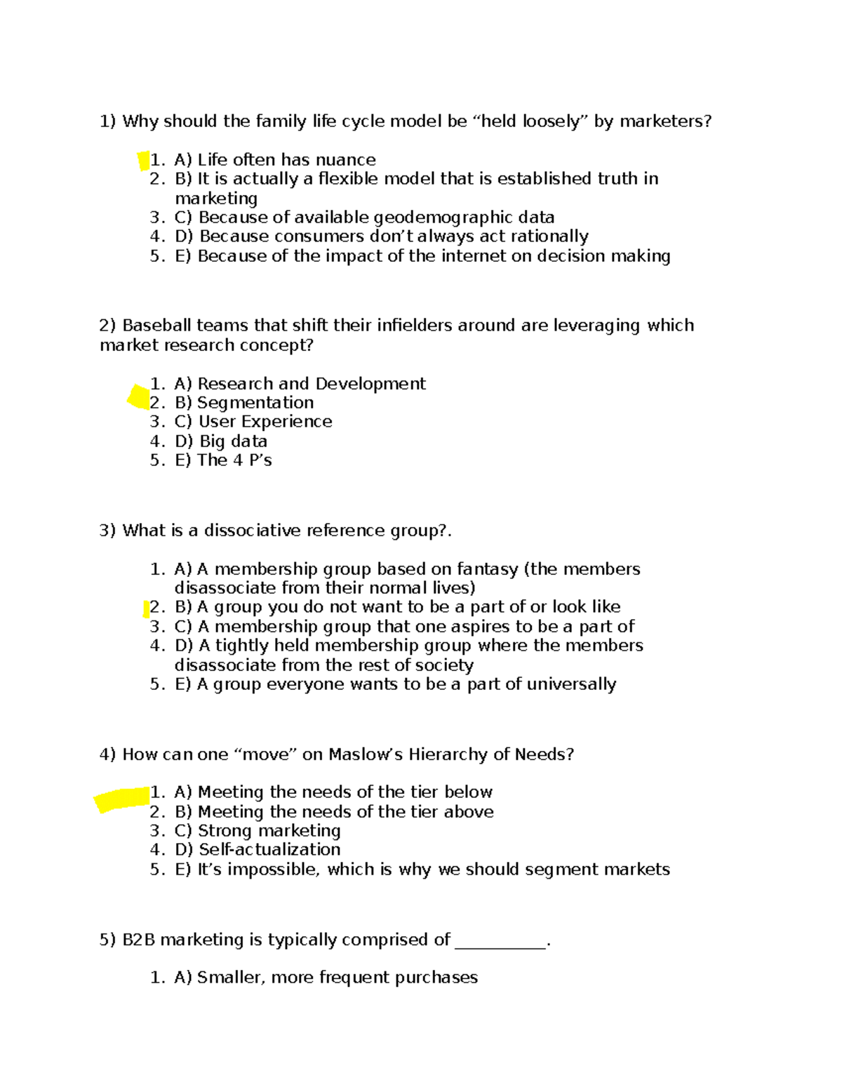 Exam 2 - At home online exam - Why should the family life cycle model ...