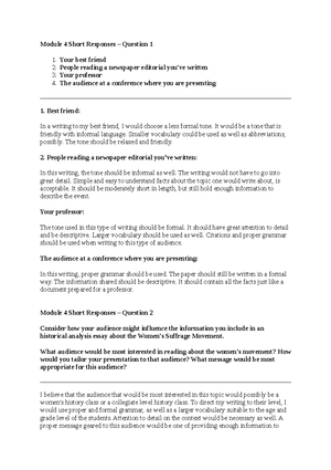 3-2 progress check - HIS-200 module 3-2 writing plan - Kristina Davey ...