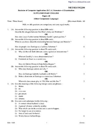 Bachelor of Computer Applications - BCA - RTMNU - Studocu