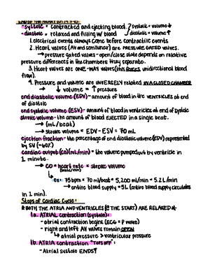 Chapter 19 - cardiovascular system introduction notes - 19 1 ...