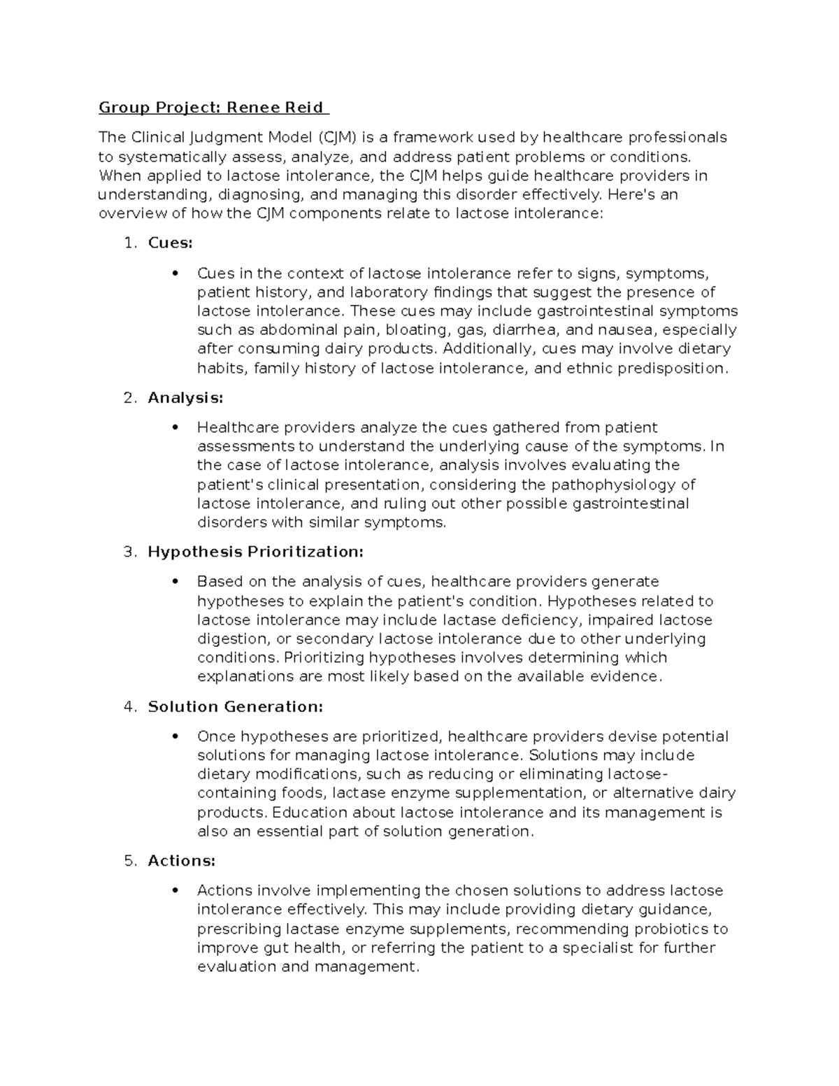Group project lpn RR - Worksheet on fundamentals - Group Project: Renee ...