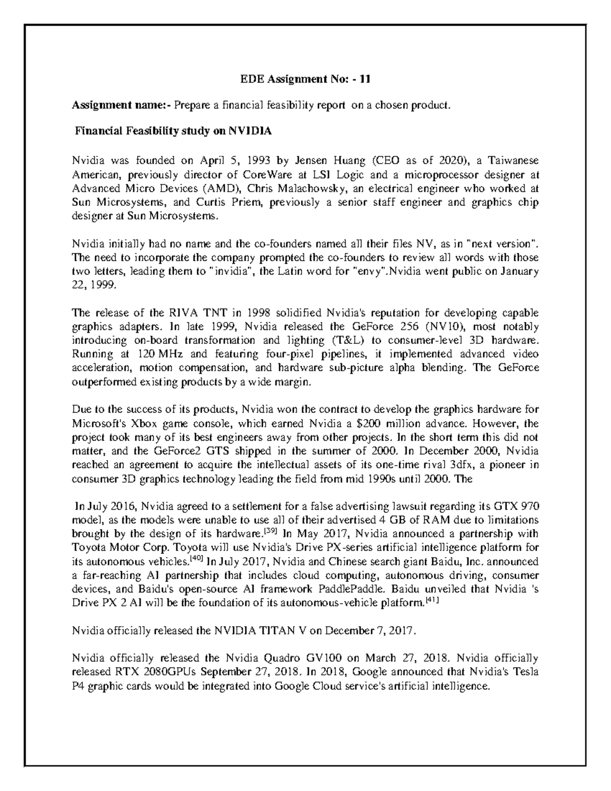 Assignment-11 - EDE Assignment No: - 11 Assignment name:- Prepare a ...