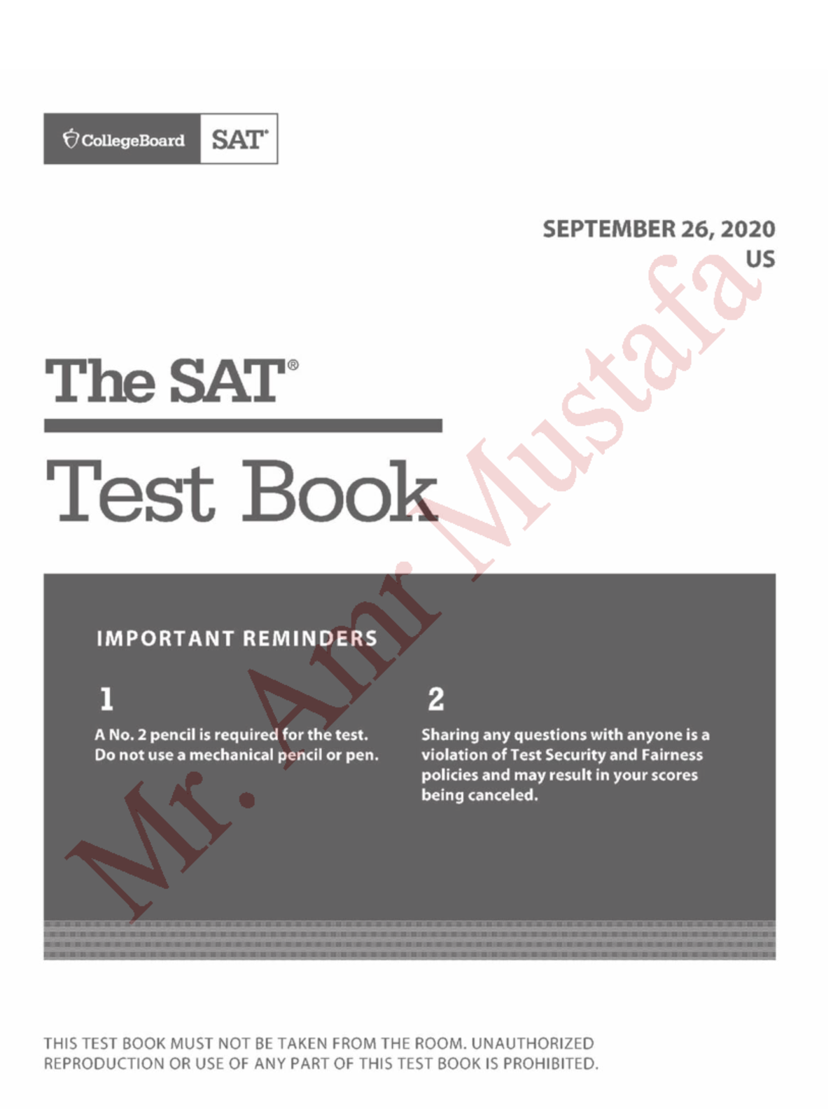 SAT 26.Sep.2020 answered - Math 1 Exams - Studocu