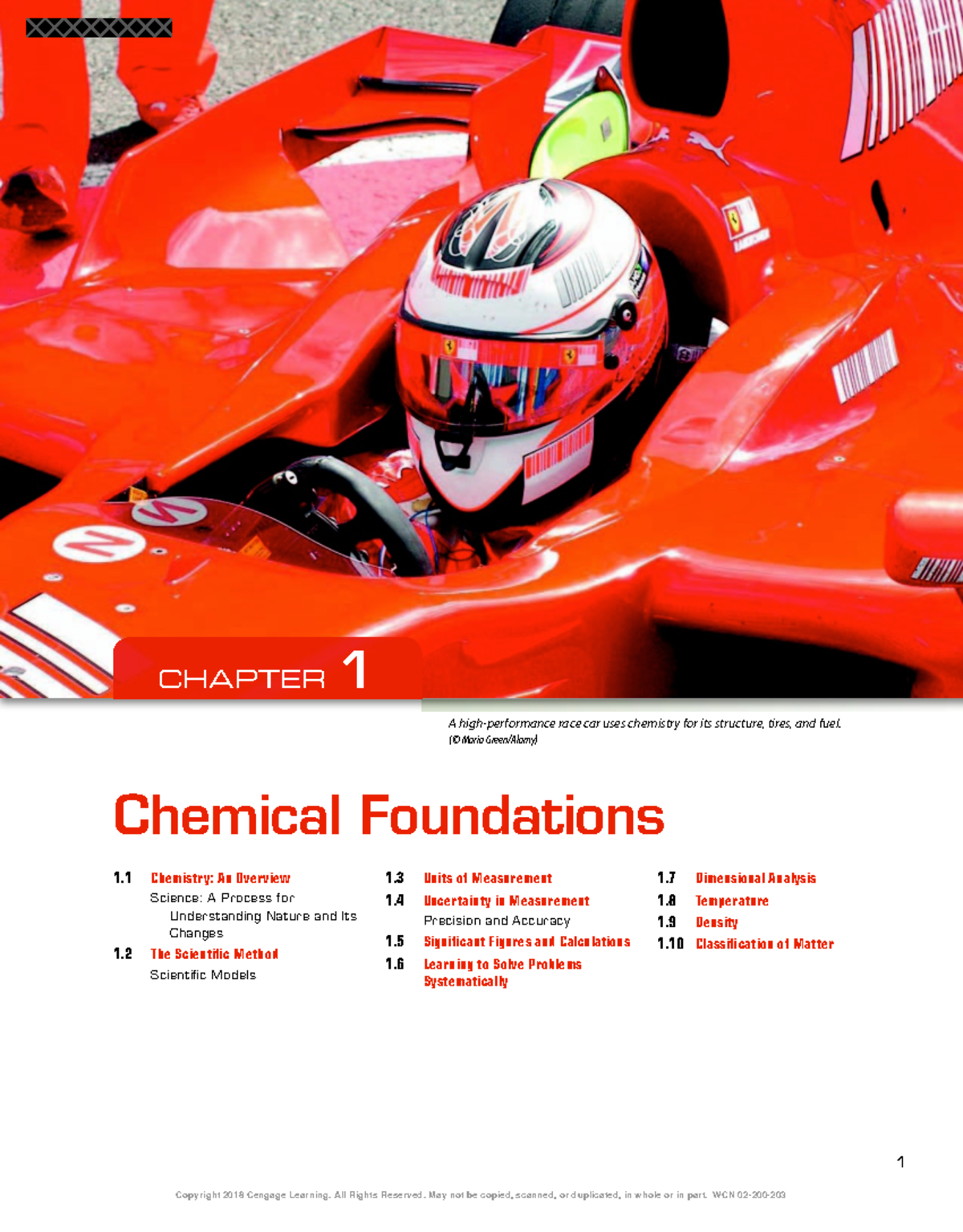 01 - Chemical Foundations - CHAPTER 1 1 Chemistry: An Overview Science ...