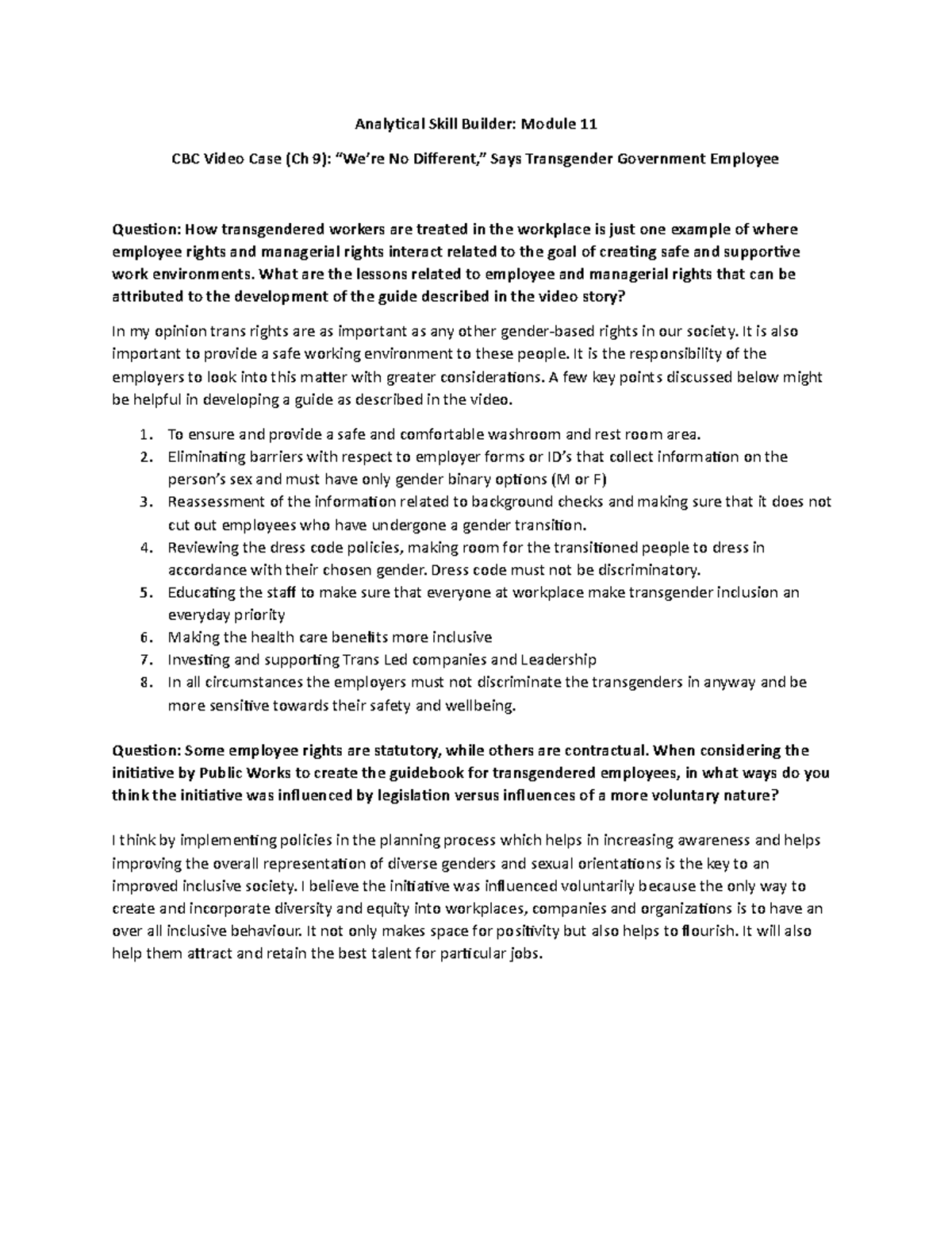 ASB 11 - ANALYTICAL SKILL BUILDER - Analytical Skill Builder: Module 11 ...