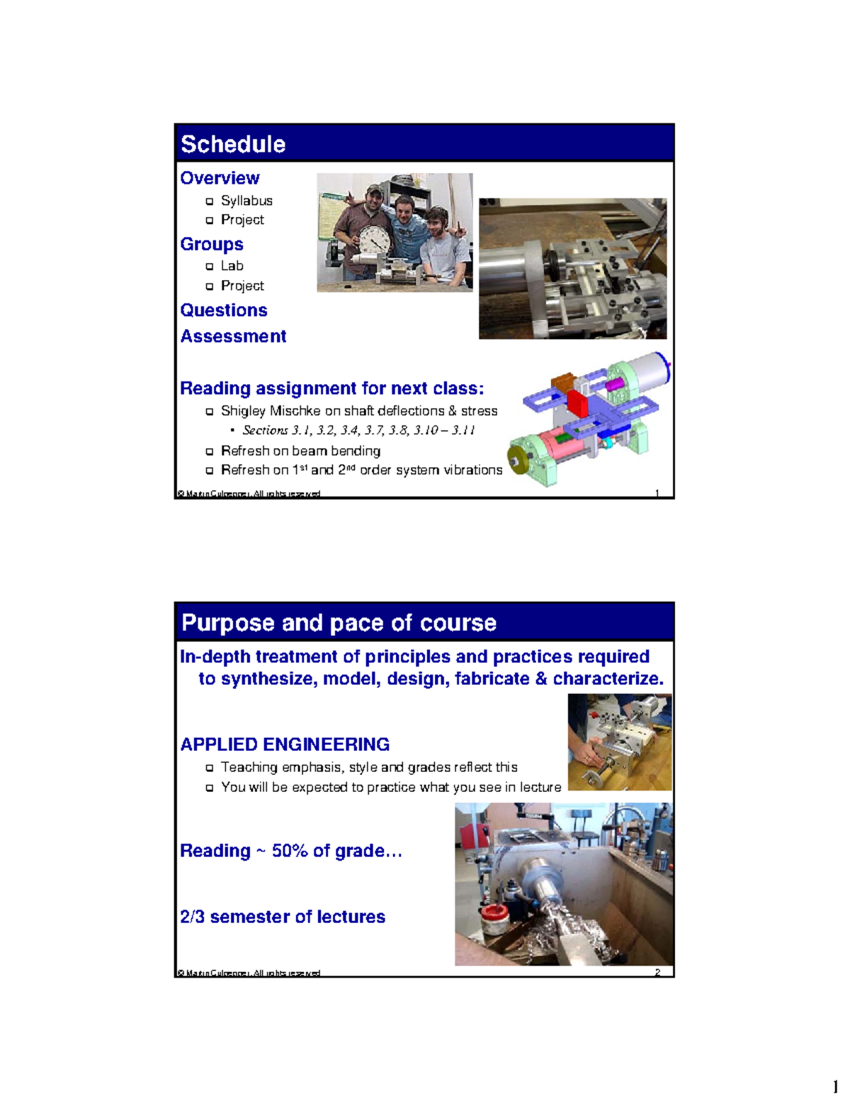 Lec01 Overview - Elements of Mechanical Design-MIT， Elements of ...