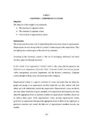CCB(U2) - Cross Cultural Management Lecture Materials - Unit II Culture ...