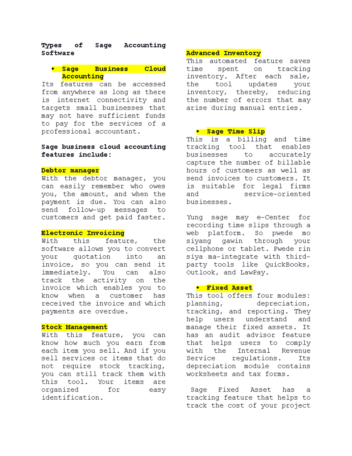 Types of Sage Accounting Software - Types of Sage Accounting Software ...