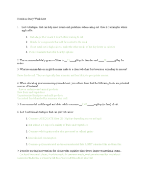 [Solved] Make a presentation for Nutrition and Oral Hydration ...