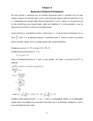 Chapter 9 sampling cluster sampling - Chapter 9 Cluster Sampling It is one of the basic ...