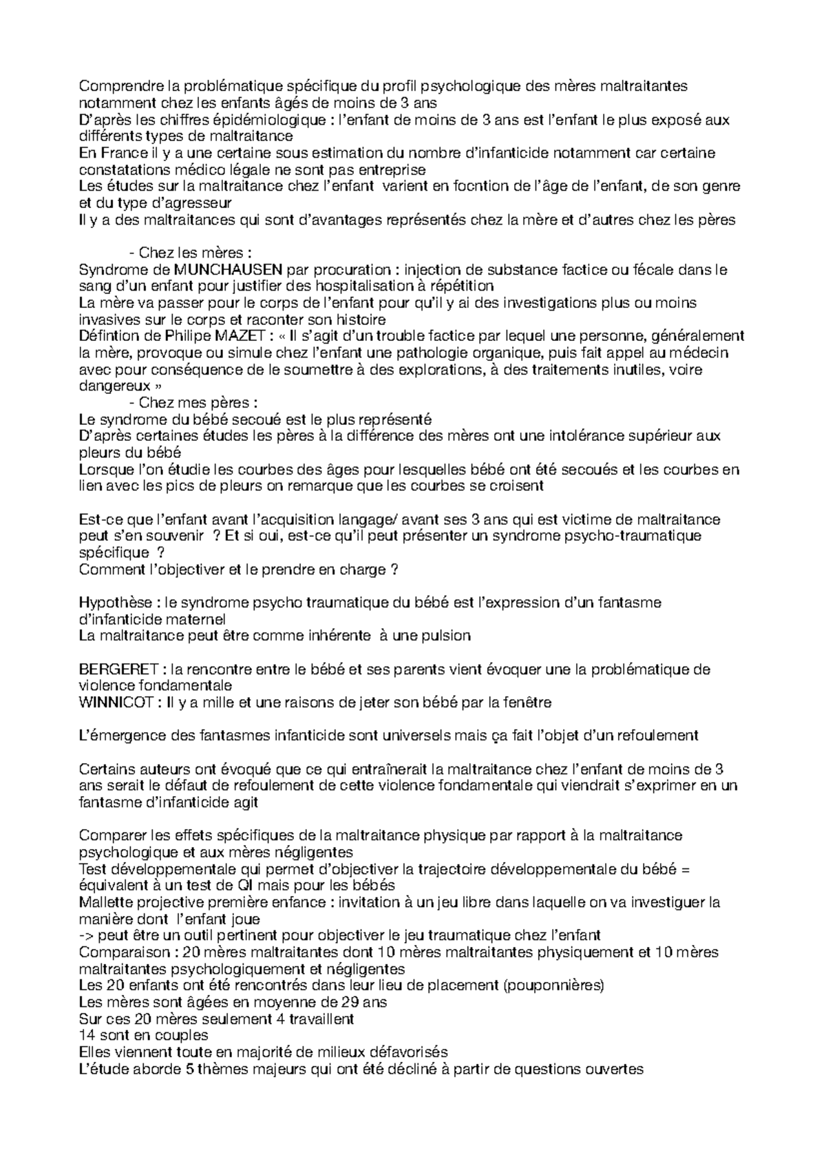 Cours 3 ledrait - Comprendre la problématique spécifique du profil ...