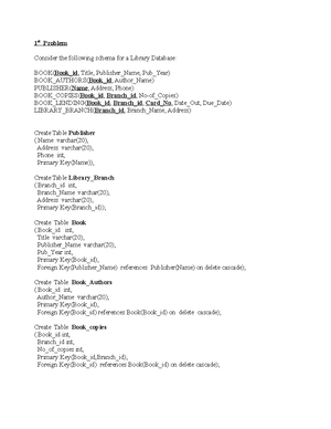 18CSL58 DBMS Updated Labmannual - S. BALEKUNDRI INSTITUTE OF TECHNOLOGY ...