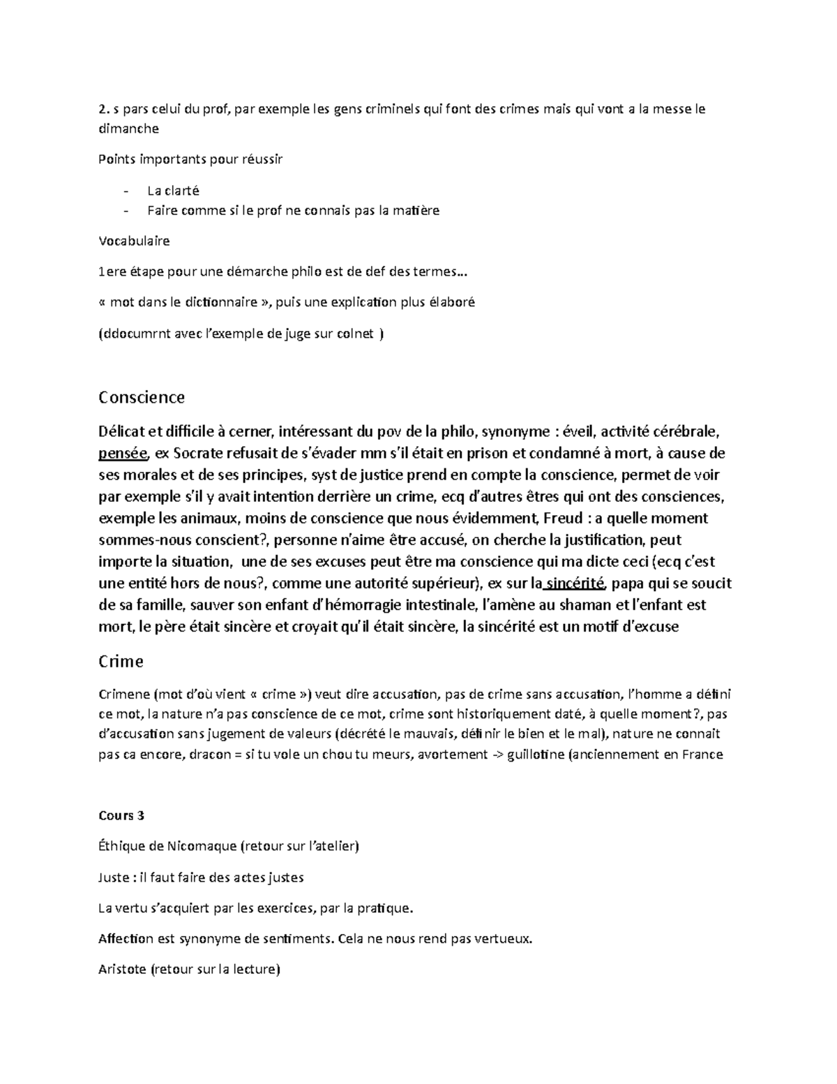 Éthique et politique - s pars celui du prof, par exemple les gens ...