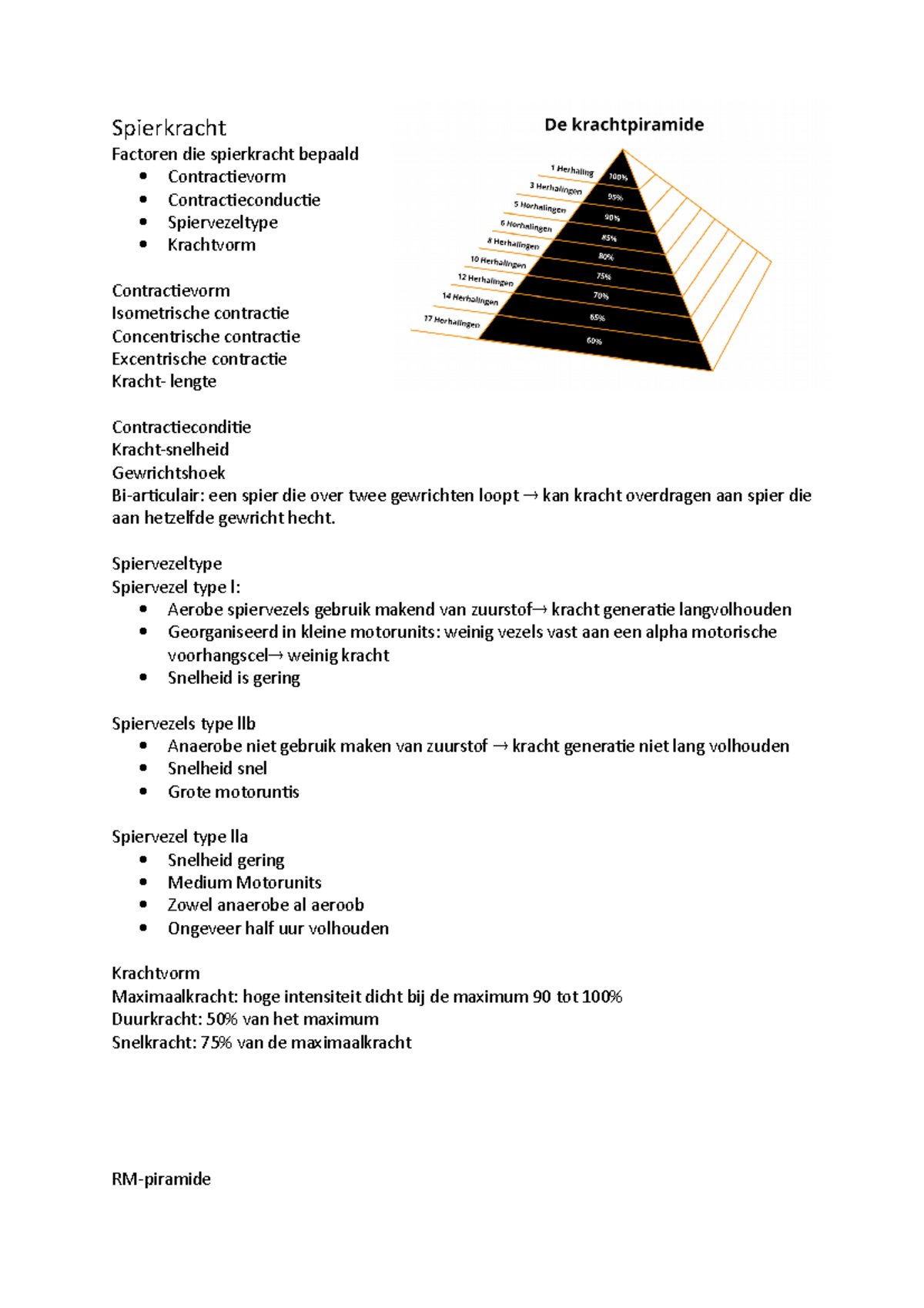 Spierkracht - Spiervezeltype Spiervezel type l: Aerobe spiervezels ...