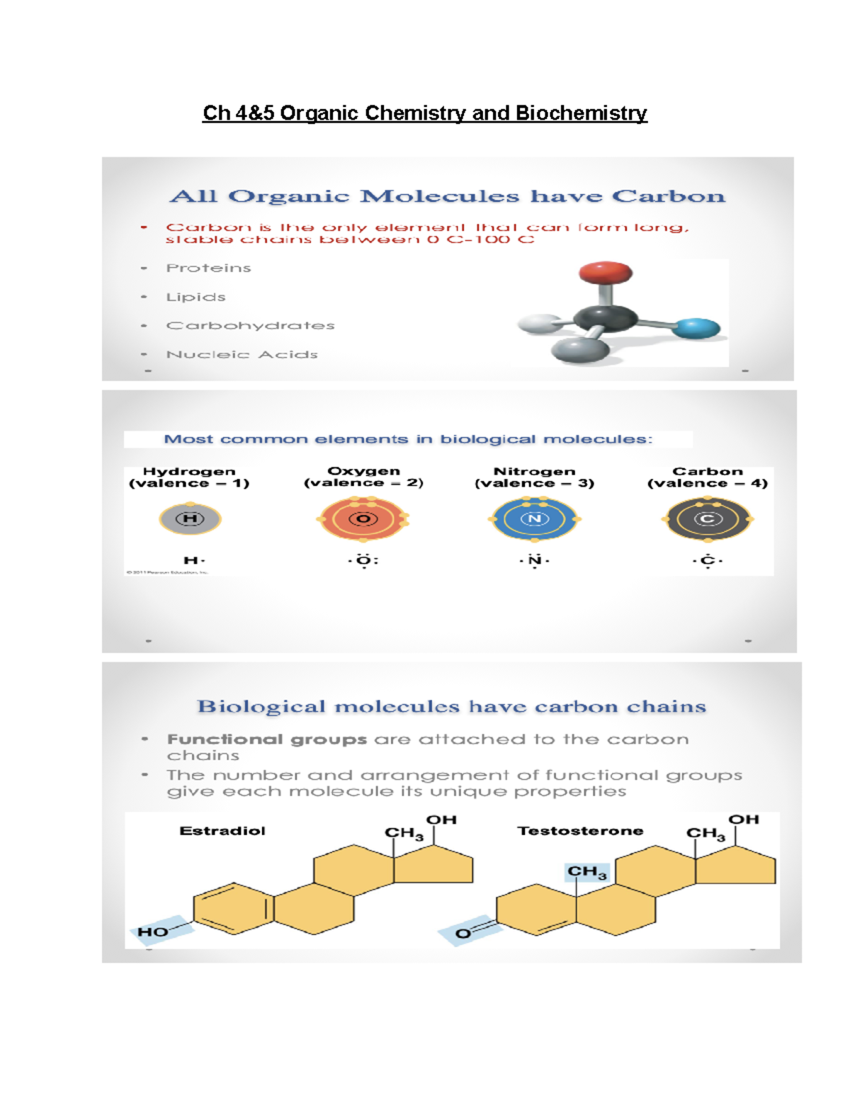 Organic Chemistry and Biochemistry - stable chains beotreen O c ...