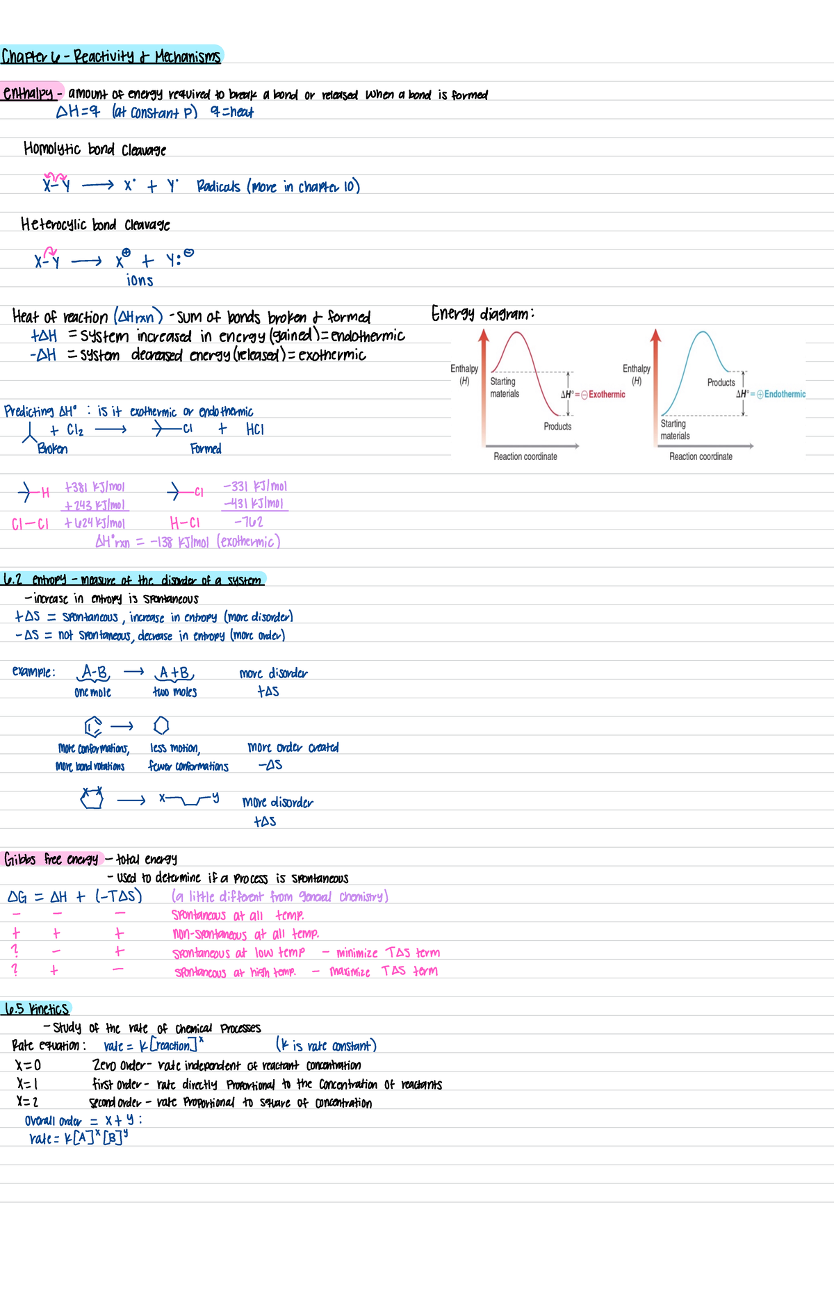 Chem Chapter 6 - Lecture Notes, Teacher: Emily Rowland - Chapter 6 ...