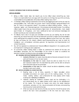 CRWT111 - .... - Expectations and Benefits of Critical Reading, Writing ...