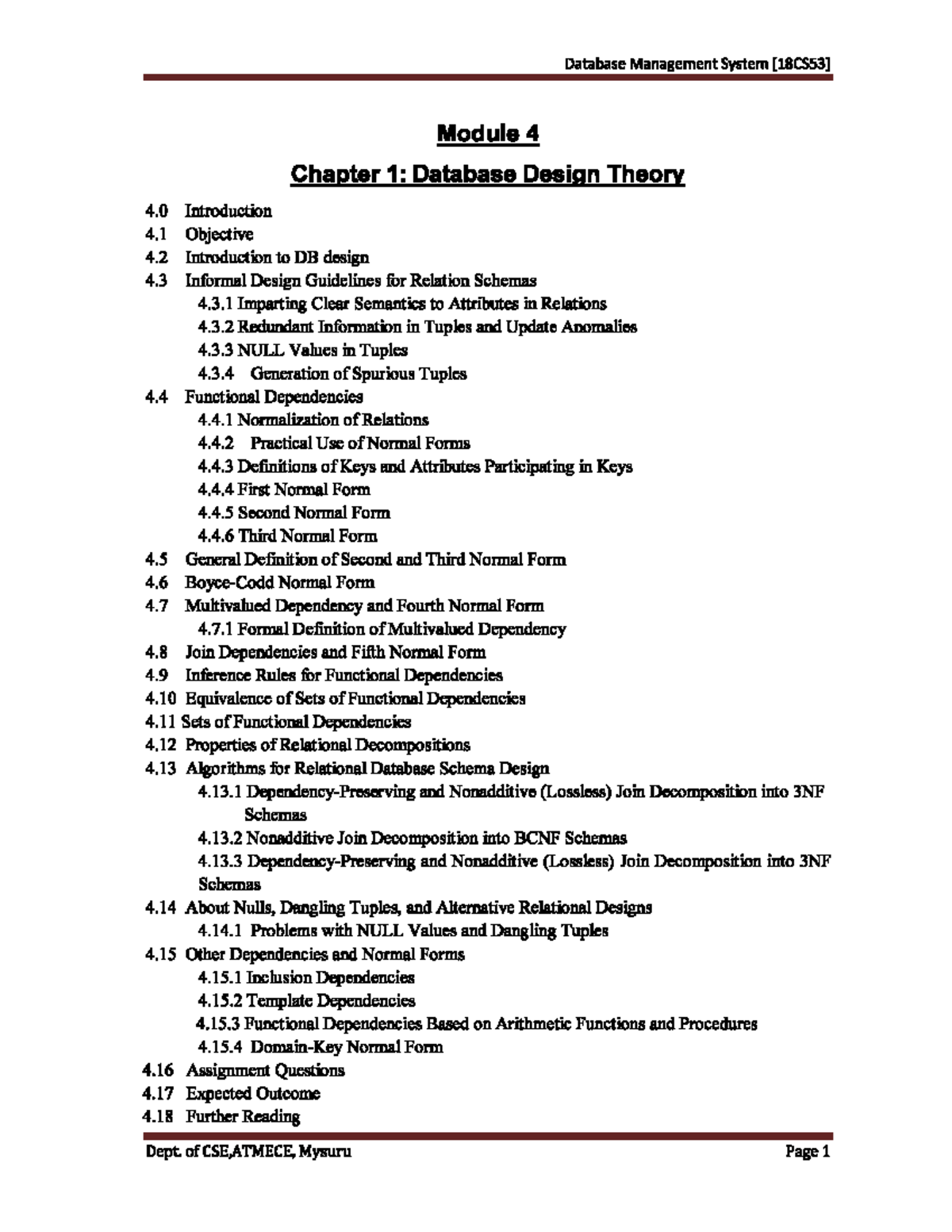 DBMS Mod4@Az Documents - Database Management Systems - Studocu