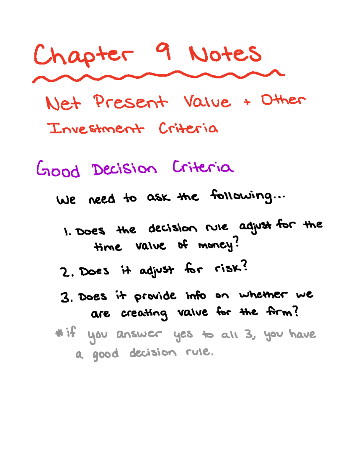 FIN CH 9 Notes - FIN 3403 - FAU - Studocu