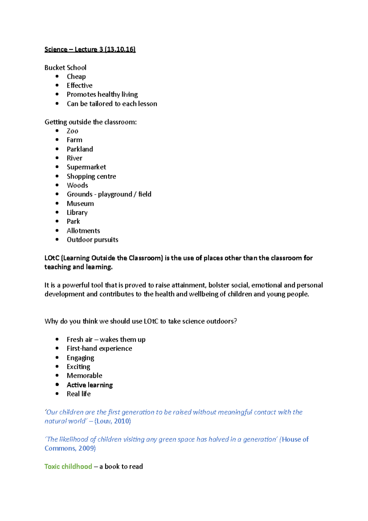 Lecture 3 - Bucket School - Science Lecture 3 (13.10) Bucket School ...