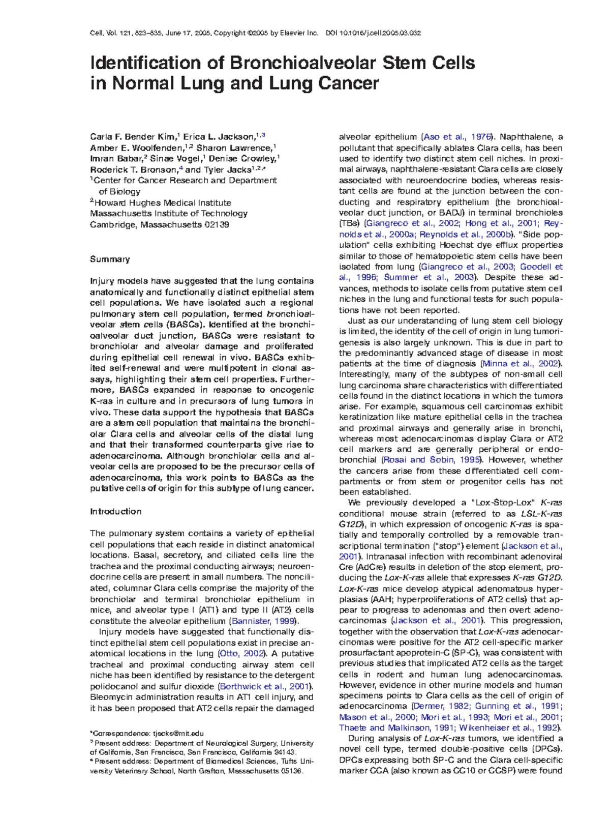 PIIS0092867405003429 - Cell, Vol. 121, 823–835, June 17, 2005 ...
