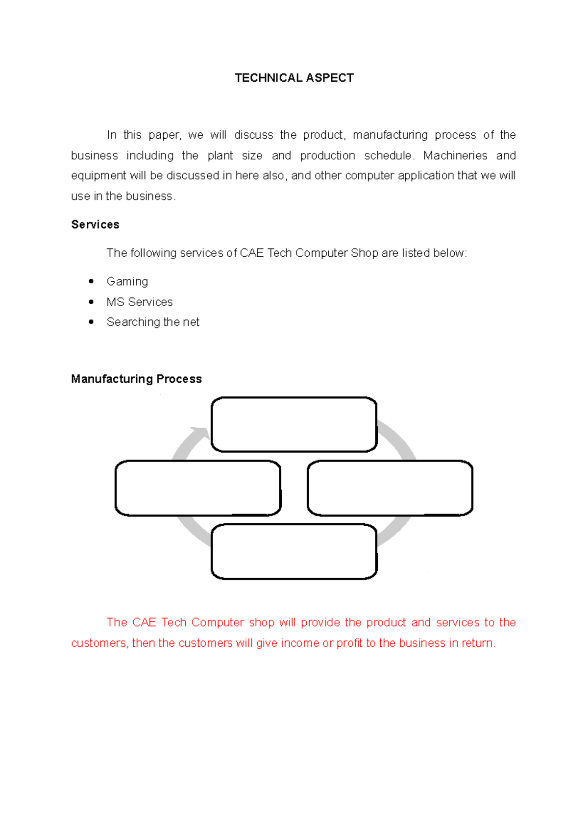 Technical-Aspect - Technical aspect of planning for a business ... Technical-Aspect - Technical aspect of planning for a business ...