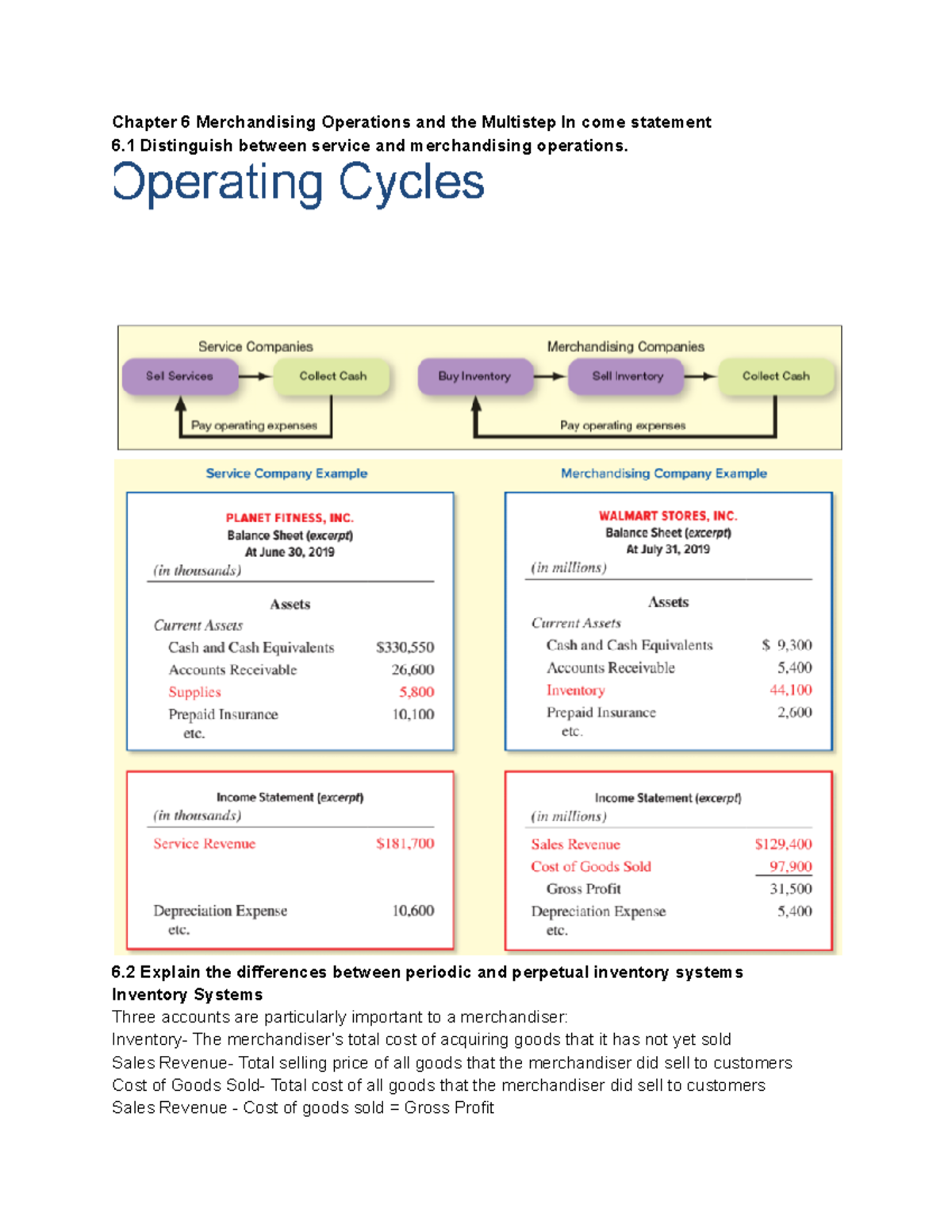 Chapter 6 Notes - Professor Charles Tegen - Chapter 6 Merchandising ...