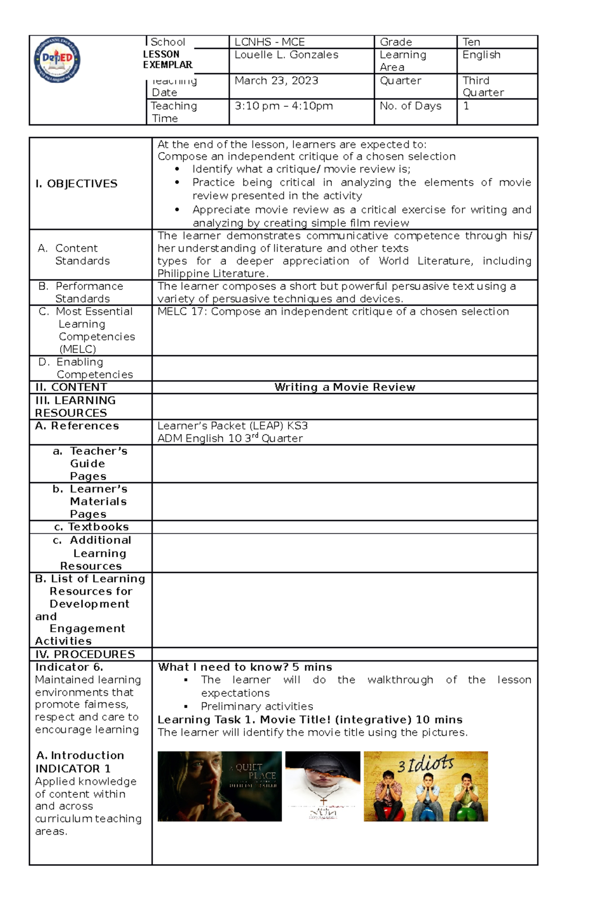 Sample from sir elle - English for Academic and Professional Services ...