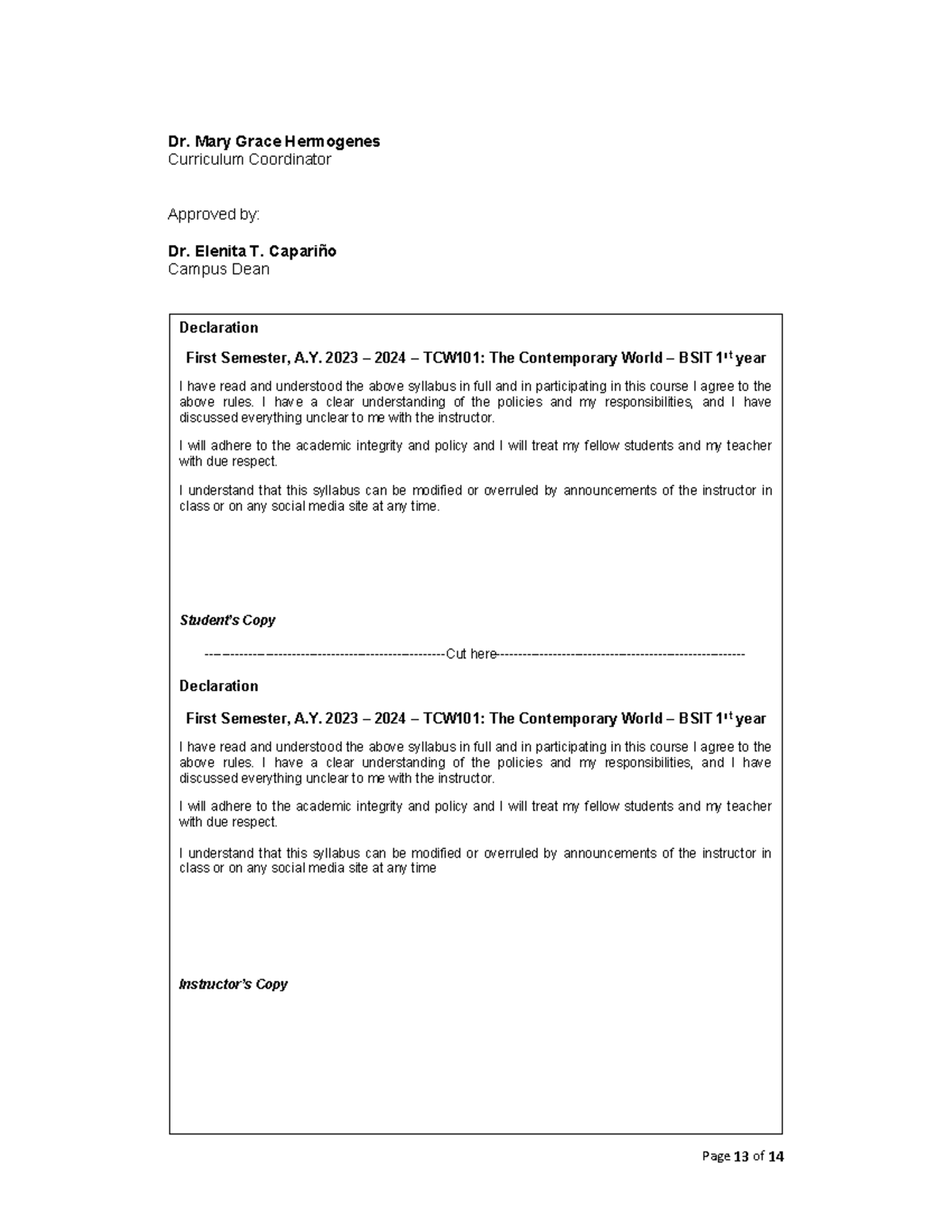 TCW - No description - Page 13 of 14 Dr. Mary Grace Hermogenes ...
