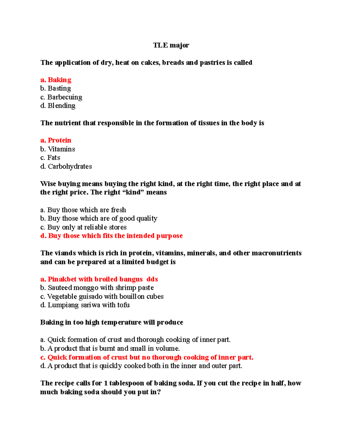 TLE major - Part 8 - Educational - TLE major The application of dry ...