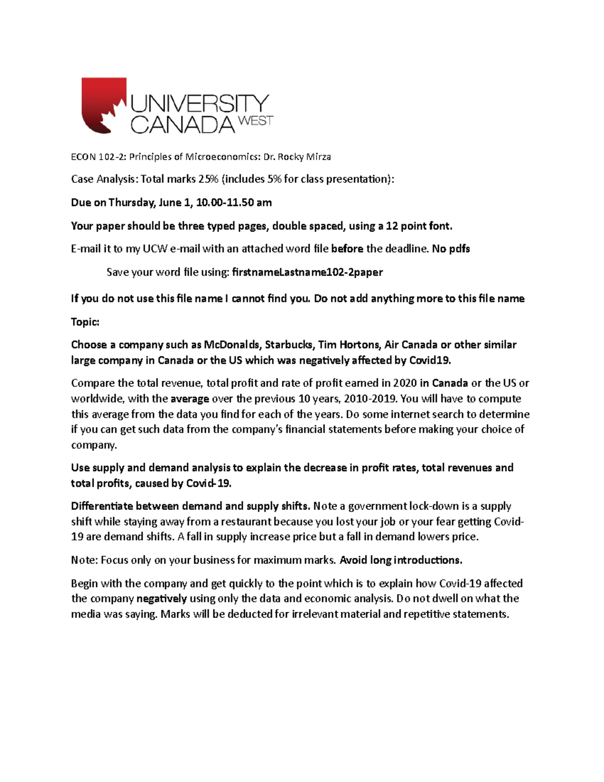 1022paper Spring 23 - Materials - ECON 102-2: Principles of ...