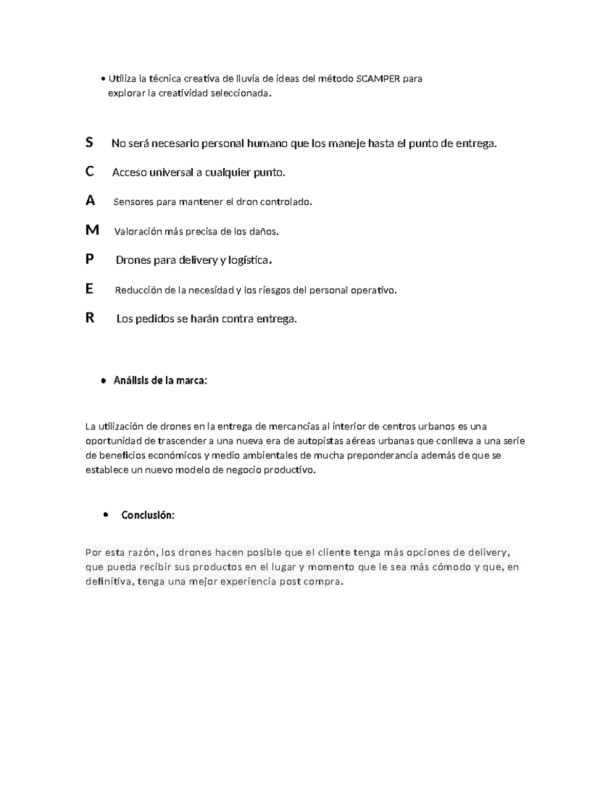 Parte 3 final - assdsd - • Utiliza la técnica creativa de lluvia de ...