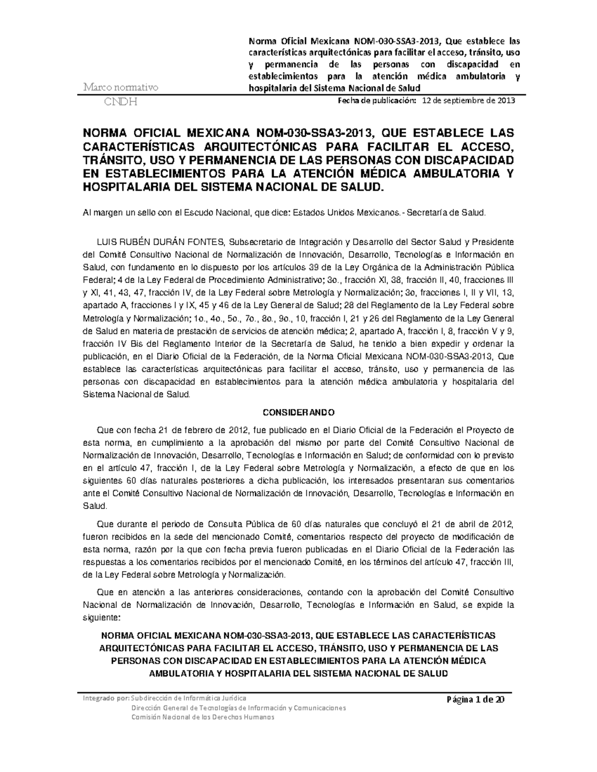 JUR-2017 0331-NOR03 - Norma Oficial Mexicana NOM-030-SSA3-2013, Que establece las ...